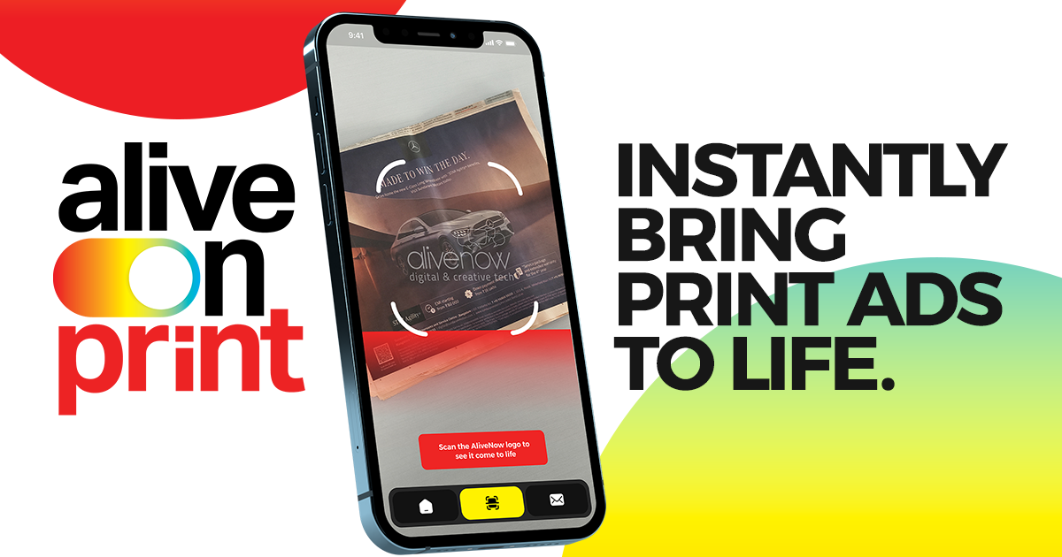 AliveOnPrint - Instantly bring Print to Life without an app or web browser.